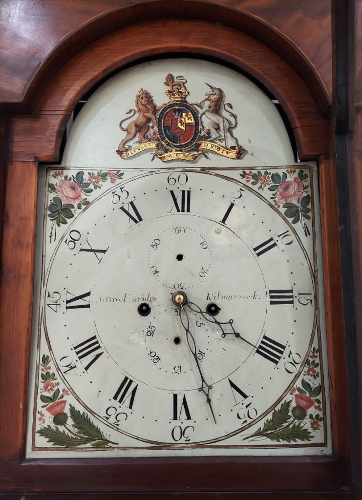 1800 English Tall Case clock, 8-Day. $1,800 – Timely Antiques